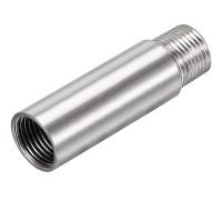 China Stainless Steel 1''-8'' Male to Female Thread Coupler 80mm Length Hexagon/Round Head for sale