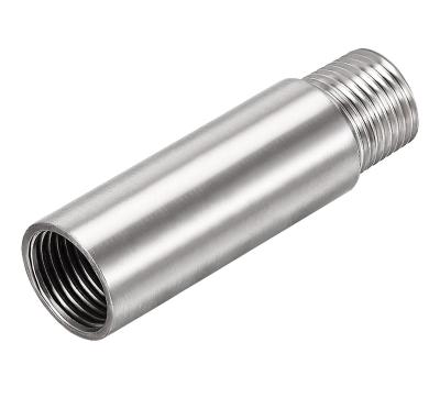 China Stainless Steel 1''-8'' Male to Female Thread Coupler 80mm Length Hexagon/Round Head for sale