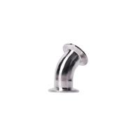 China Round 45 Degree Welding Elbow Bend Pipe Fitting for Sanitary Stainless Steel 304 346L for sale