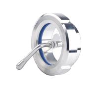 China 10bar Sanitary Stainless Steel 304/316L Welded Tube Union Sight Glass with Wiper for sale