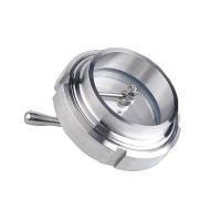 China 10bar Sanitary Stainless Steel 304/316L Welded Tube Union Sight Glass with Wiper for sale