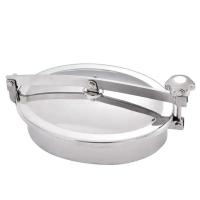 China Mini Type Manhole Oval Cover without Pressure Tanks for Stainless Steel 304 316 316L for sale