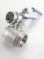China Seamless Round Head Code Stainless Steel 201 Iron Ball Female Threaded Ball Valve DN8 for sale