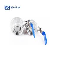China Seamless Round Head Code Stainless Steel 201 Iron Ball Female Threaded Ball Valve DN8 for sale