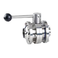 China 1''-8'' Stainless Steel 301/304/316 Welding Butterfly Valve for Sanitary Flow Control for sale