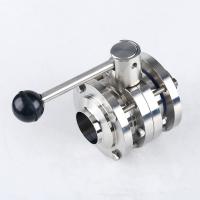 China 1''-8'' Stainless Steel 301/304/316 Welding Butterfly Valve for Sanitary Flow Control for sale