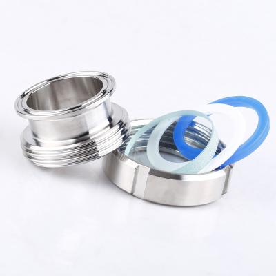 China Customized Support ODM Sanitary Stainless Steel 304/316L Tri Clamp Union Sight Glass for sale