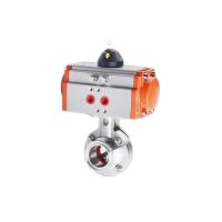 China Customized D681-X Stainless Steel 301/304/316 Pneumatic Butterfly Valve for sale