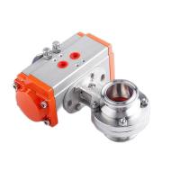 China Customized D681-X Stainless Steel 301/304/316 Pneumatic Butterfly Valve for sale