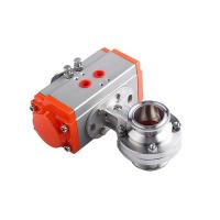 China Customized D681-X Stainless Steel 301/304/316 Pneumatic Butterfly Valve for sale
