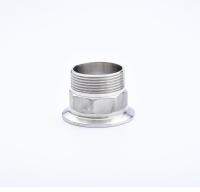 China Forged Sanitary Stainless Steel Male Thread Pipe Fitting Tri Clamp Adapter for Dairy for sale