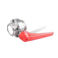 China Sanitary SS304 /316L Manual Male Threaded Butterfly Valves ODM for sale