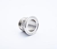 China Forged Sanitary Stainless Steel Male Thread Pipe Fitting Tri Clamp Adapter for Dairy for sale