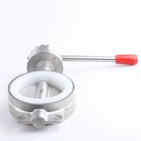 China Sanitary Stainless Steel SS304/316L Weld Connection Manual Butterfly Valve D71X-16P for sale
