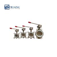 China Sanitary Stainless Steel SS304/316L Weld Connection Manual Butterfly Valve D71X-16P for sale