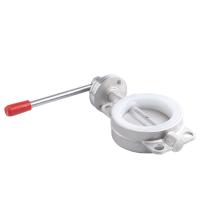 China Sanitary Stainless Steel SS304/316L Weld Connection Manual Butterfly Valve D71X-16P for sale