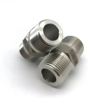 China WZ Stainless Steel High Pressure Hex Nipple BSP NPT Equal Male Thread Pipe Fitting for sale
