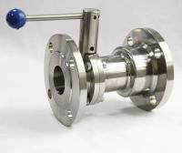 China 304 Sanitary Welding Butterfly Valve with Non-Negative Pressure Flange Standard Forged for sale