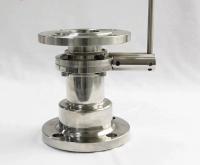 China 304 Sanitary Welding Butterfly Valve with Non-Negative Pressure Flange Standard Forged for sale
