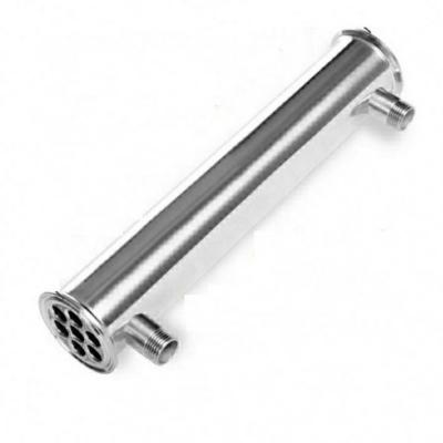 China Equal Sanitary 304 316 Stainless Steel Tri Clamp Dephlegmator Condenser for Brewery and Tube for sale