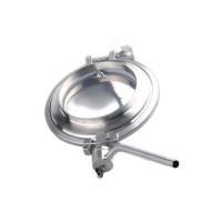 China Equal Stainless Steel 304 Sanitary Powder Valve Butterfly Valve for sale