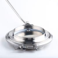 China Equal Stainless Steel 304 Sanitary Powder Valve Butterfly Valve for sale