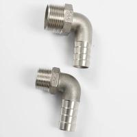 China Customized Support 304 Stainless Steel Shower Hose with Hose Barb and Thread Elbow for sale