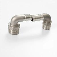 China Customized Support 304 Stainless Steel Shower Hose with Hose Barb and Thread Elbow for sale