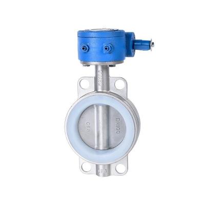 China Sanitary SS304/316L Turbine Pair Butterfly Valve D371X-10/16P for Stop Water Function for sale
