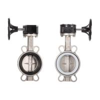 China Sanitary SS304/316L Turbine Pair Butterfly Valve D371X-10/16P for Stop Water Function for sale