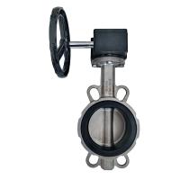 China Sanitary SS304/316L Turbine Pair Butterfly Valve D371X-10/16P for Stop Water Function for sale