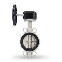 China Sanitary SS304/316L Turbine Pair Butterfly Valve D371X-10/16P for Stop Water Function for sale