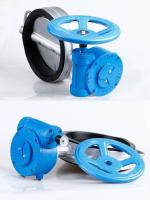 China Sanitary SS304/316L Turbine Pair Butterfly Valve D371X-10/16P for Stop Water Function for sale
