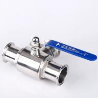 China Sanitary Stainless Steel 304 316 316L Tri Clamp 3-Way Sanitary Ball Valve Type T Type L for sale