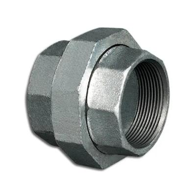 China Standard Galvanized Malleable Iron Pipe Fittings Union for Flexible Female Connection for sale