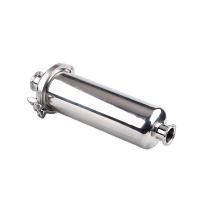 China 300mesh 1.5'' Polishing In-line Clamped Straight Strainer Pipe Filter for Beer Beverage for sale