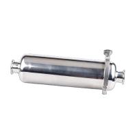 China 300mesh 1.5'' Polishing In-line Clamped Straight Strainer Pipe Filter for Beer Beverage for sale