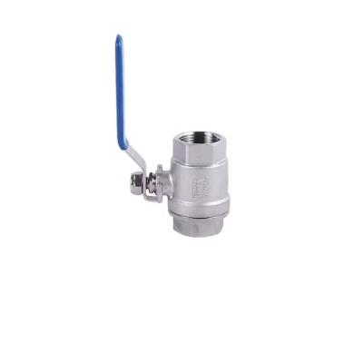 China DN20 Silver Stainless Steel 201 Ball Valve with Female Threaded Corrosion Resistance for sale