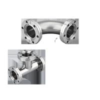 China Stainless Steel 301/304/316 KF Equal Tee Connect Flange Vacuum Fitting with OEM Support for sale