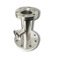 China Stainless Steel 301/304/316 KF Equal Tee Connect Flange Vacuum Fitting with OEM Support for sale