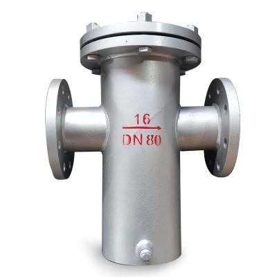 China Stainless Steel 316 Welding Connection Industrial Filter for Grain Pipeline Strainer for sale