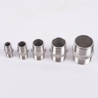 China Male Connection Stainless Steel 201 304 NPT/BSPP/BSPT Threaded Pipe Fitting for Hydraulic Plumbing for sale