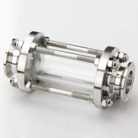 China Sanitary Stainless Steel 304/316 Pipe Fittings Tri Clamp Straight Tubular Sight Class for sale
