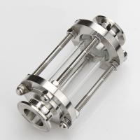 China Sanitary Stainless Steel 304/316 Pipe Fittings Tri Clamp Straight Tubular Sight Class for sale