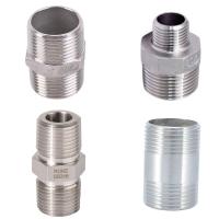 China Round Head Stainless Steel Nipples for Pipe Fitting 201/304/316 Male Female Thread for sale