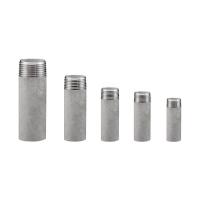 China Round Head Stainless Steel Nipples for Pipe Fitting 201/304/316 Male Female Thread for sale