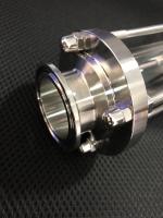 China Sanitary Stainless Steel 304/316 Pipe Fittings Tri Clamp Straight Tubular Sight Class for sale