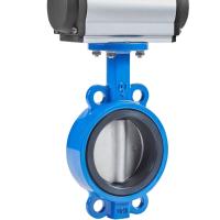 China 1/4''-6'' Port Size Sanitary Pneumatic Butterfly Valves with SS304 /316L Construction for sale