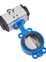 China 1/4''-6'' Port Size Sanitary Pneumatic Butterfly Valves with SS304 /316L Construction for sale