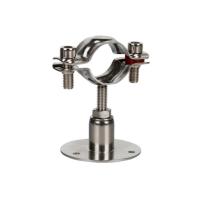 China Adjustable Silver Stainless Steel 304 Pipe Holder with Thread/Clamp/Weld Connection for sale